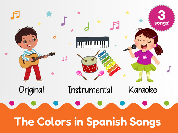 The Colors (Los Colores) Original 3-in-1 Song in Spanish for Kids ...